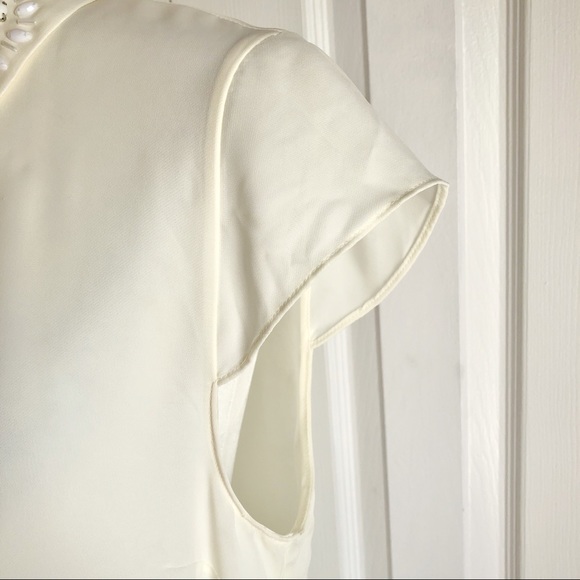 Maison Jules | Tops | Nwt Maison Jules Offwhite Embellished Collar ...